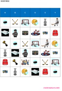 Hockey Bingo - SavvyMom