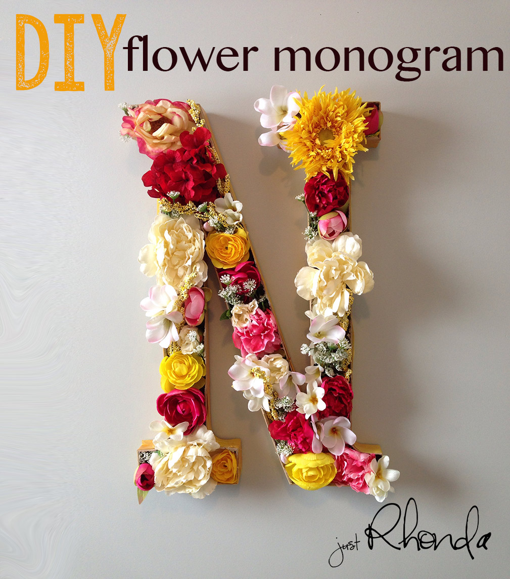 DIY Flower Monogram - SavvyMom