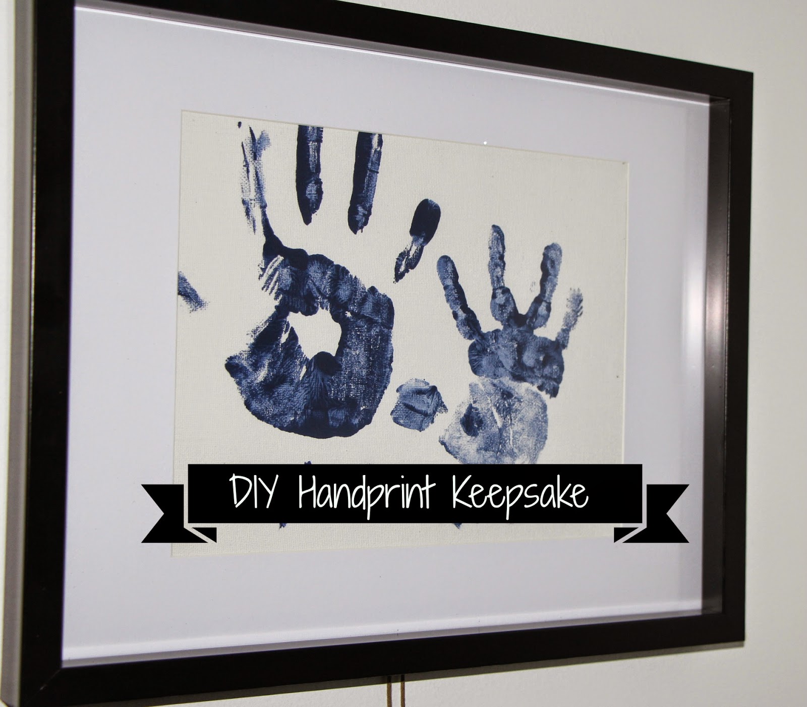 DIY Hand Print Keepsake - SavvyMom