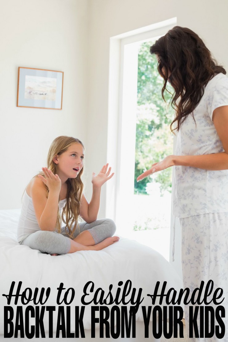How to Easily Handle Backtalk From Your Kids - SavvyMom