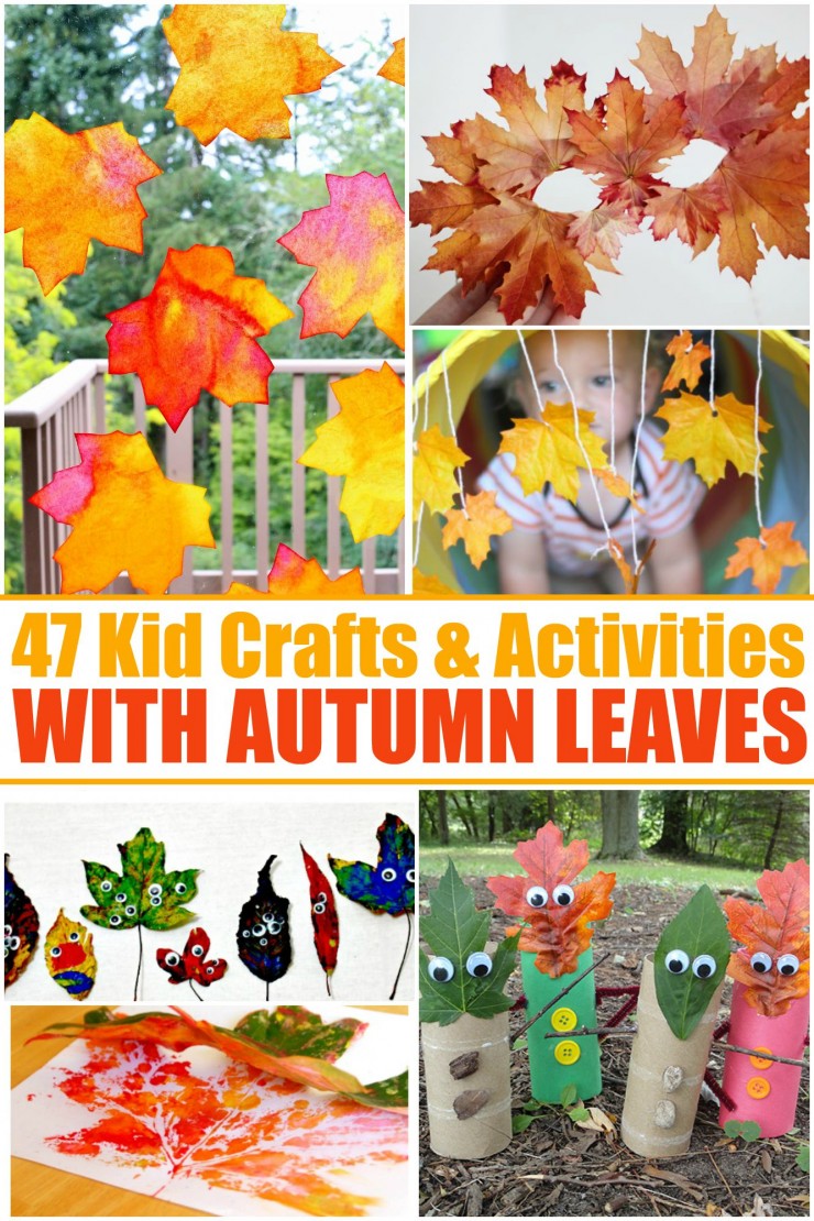 47 Kids Crafts & Activities with Autumn Leaves - SavvyMom
