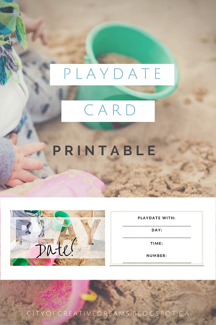 Playdate Cards Printable - SavvyMom